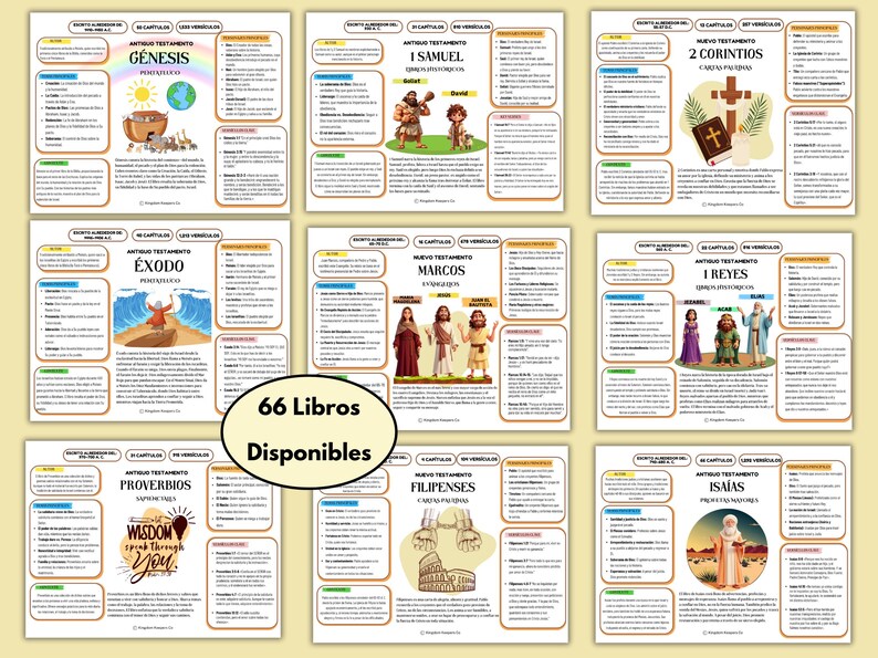 Personajes bíblicos imprimibles en español, Biblia en español para ...