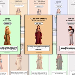 Women Bible Characters, Bible Characters Printables, Bible Character ...