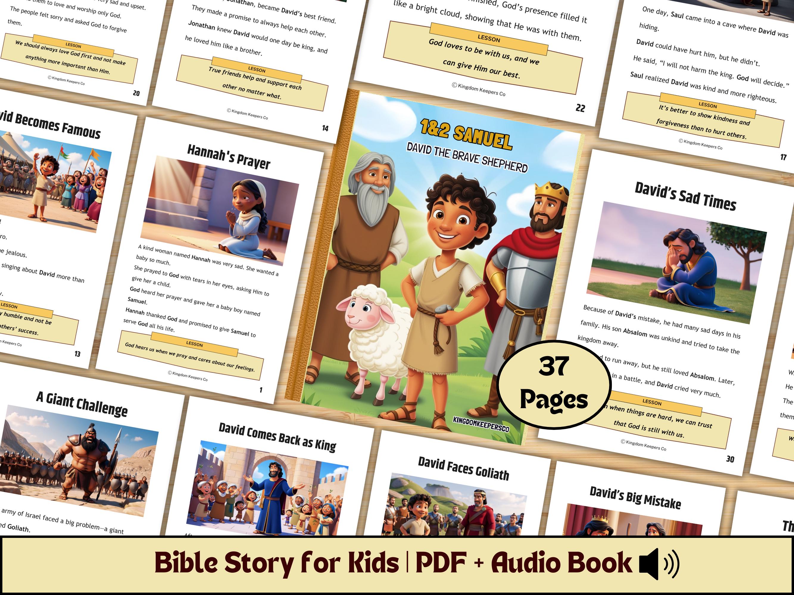 Bible Story Kid, David and Goliath, 1 Samuel Bible, Children Bible ...