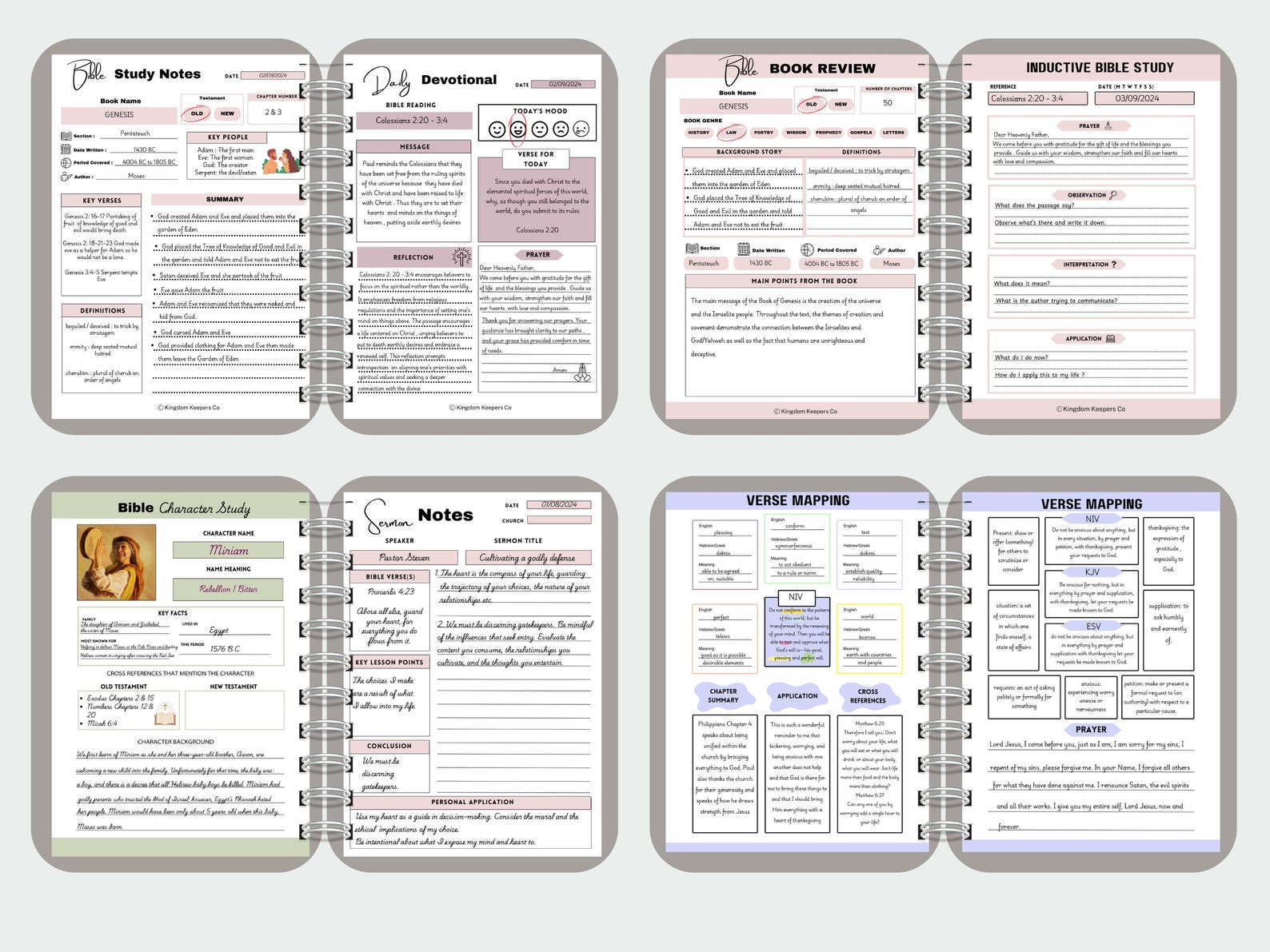 Inductive Bible, Sermon Notes Template, Bible Reading Check, Verse ...
