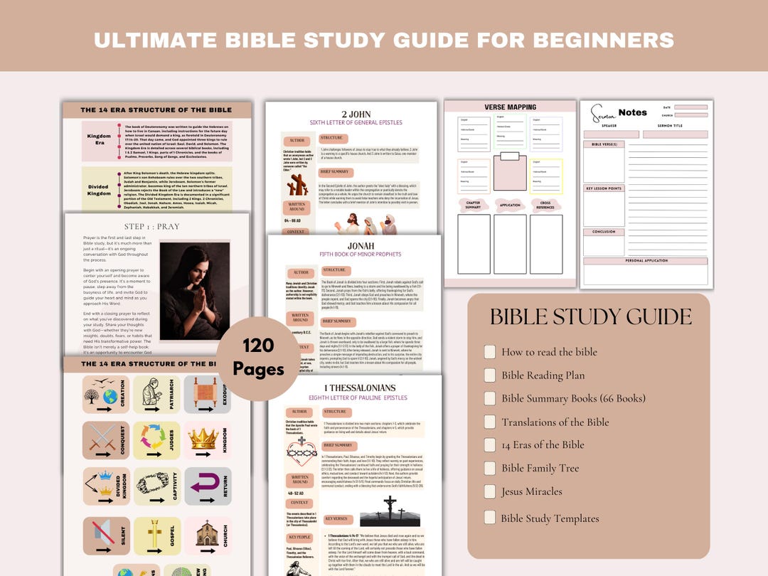 Beginner Bible Study Guide, Bible Study Templates, Bible Study Cheat ...