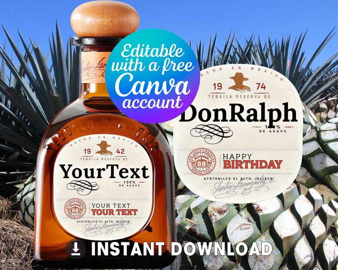 Personalized Tequila Bottle Label. Funny Cheap Gift for Birthday ...