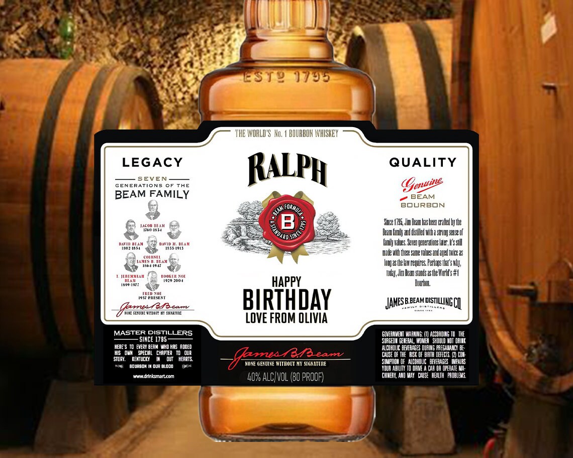 Personalized Whiskey Bottle Label. A Fun, Inexpensive Gift for a ...