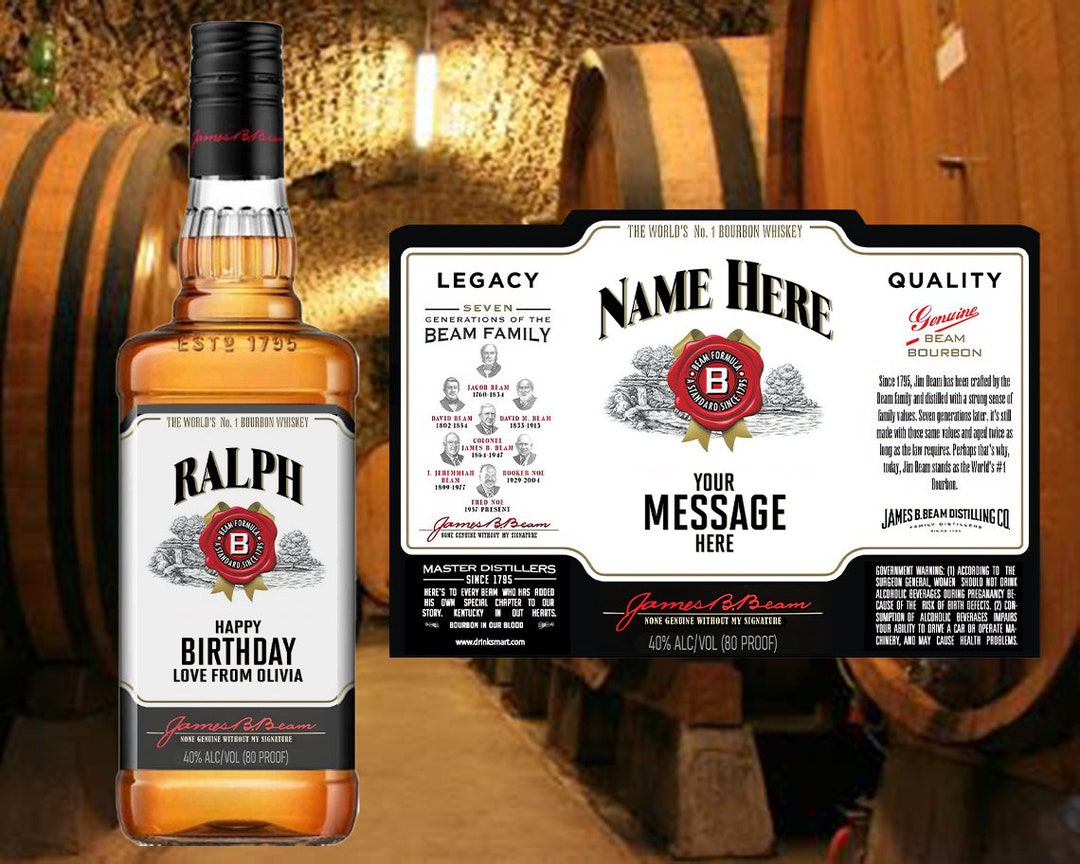 Personalized Whiskey Bottle Label. A Fun, Inexpensive Gift for a ...