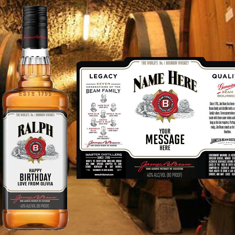 Whiskey Bottle Label - Etsy