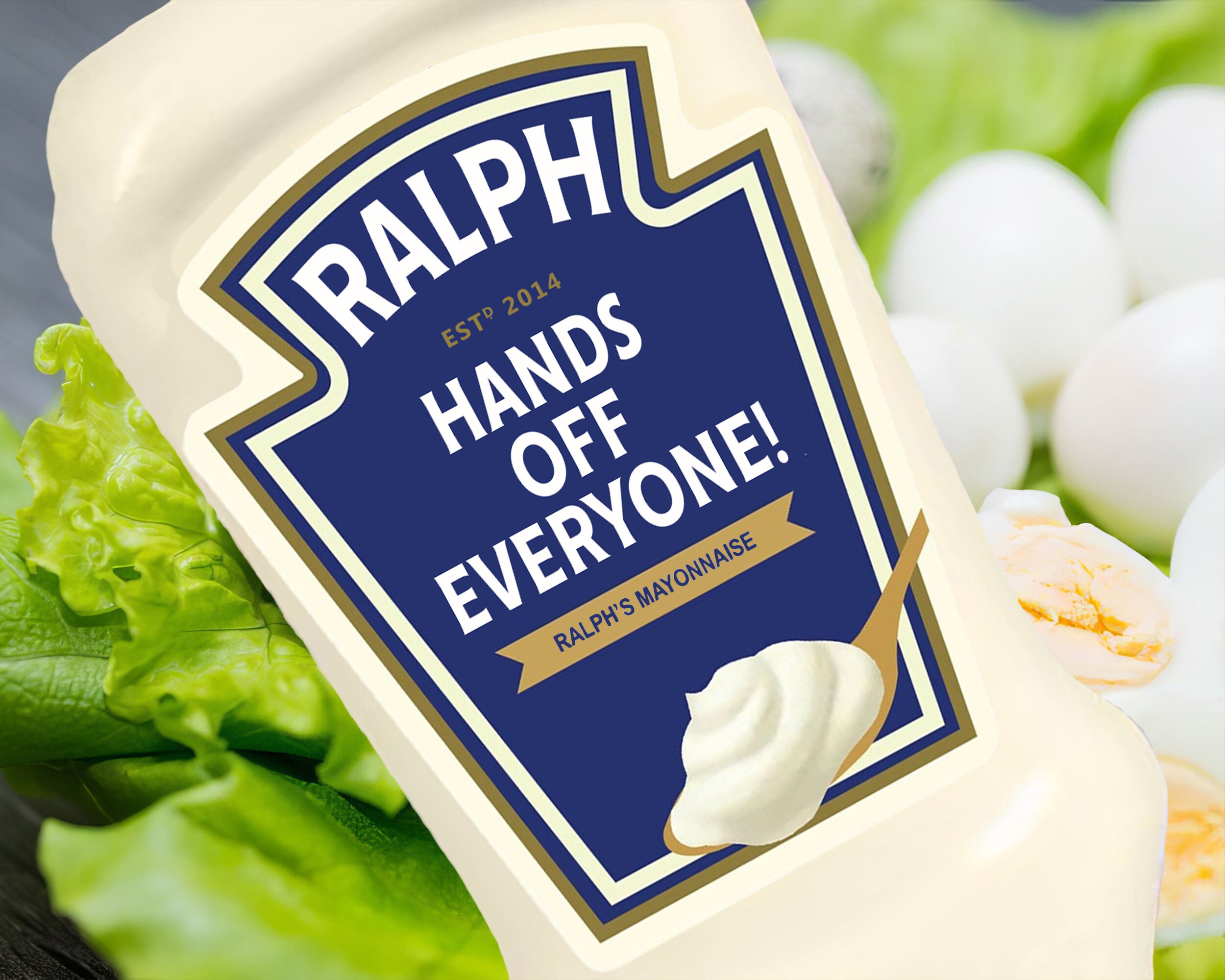 Personalized Label for a Bottle of Mayonnaise. A Fun, Cheap Gift for a ...