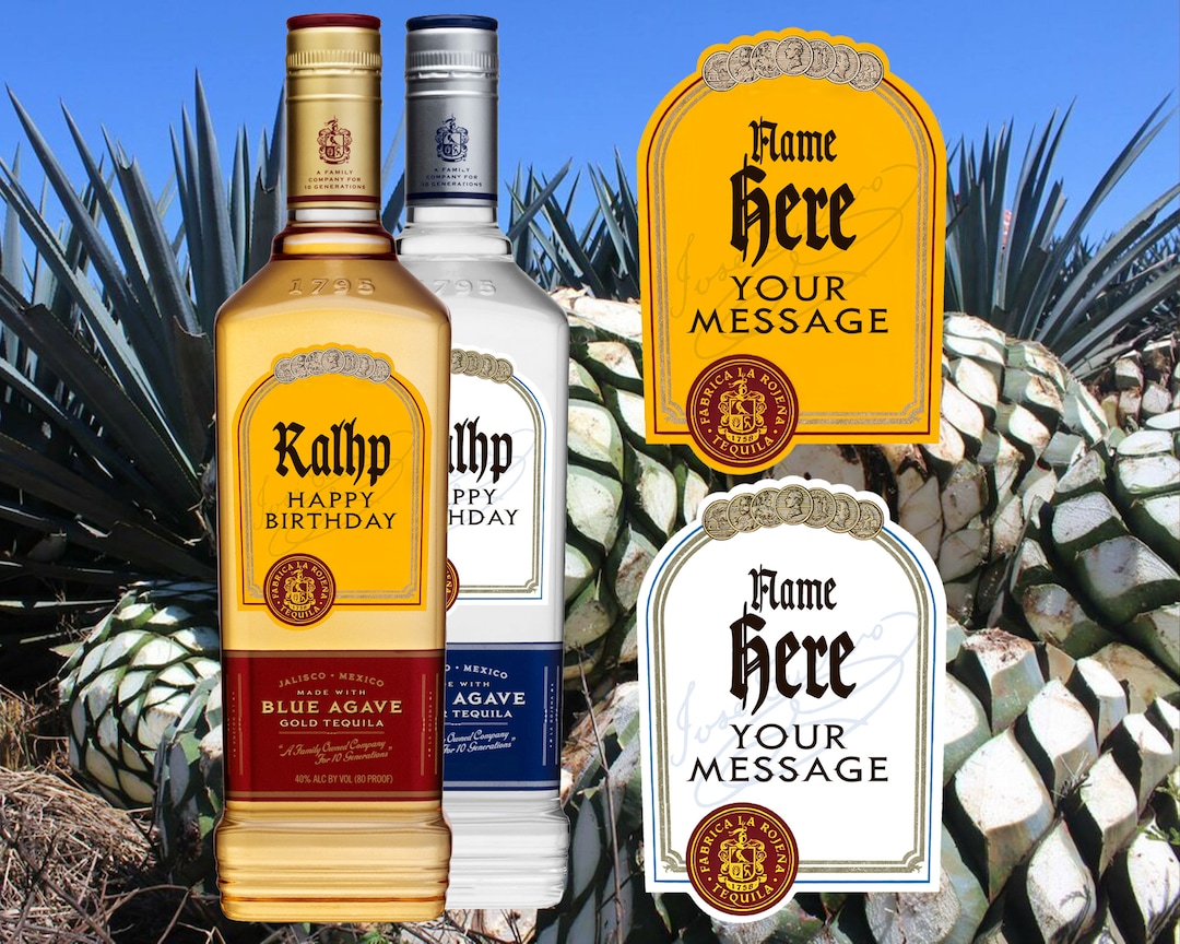 Personalized Tequila Bottle Label. A Fun, Cheap Gift for a Birthday ...