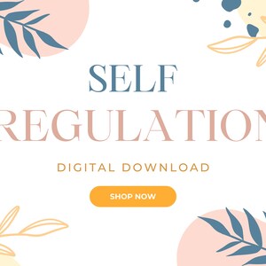 Self Regulation Posters Social Emotional Learning Printable Therapy ...