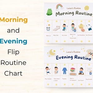 Visual Schedule Cards Printable Kids Daily Routine Cards Toddler ...