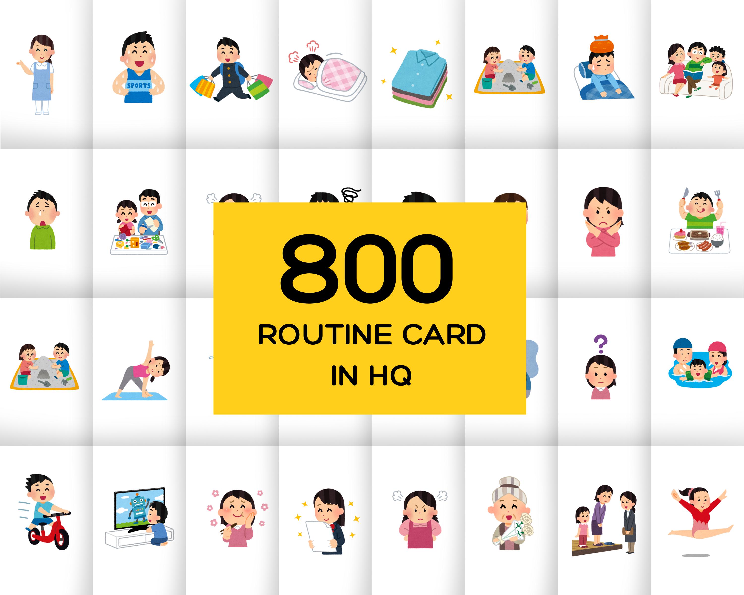 Visual Schedule Cards Printable Kids Daily Routine Cards Toddler ...