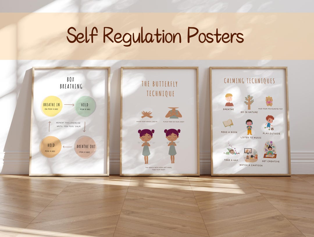 Self Regulation Posters Social Emotional Learning Printable Therapy ...