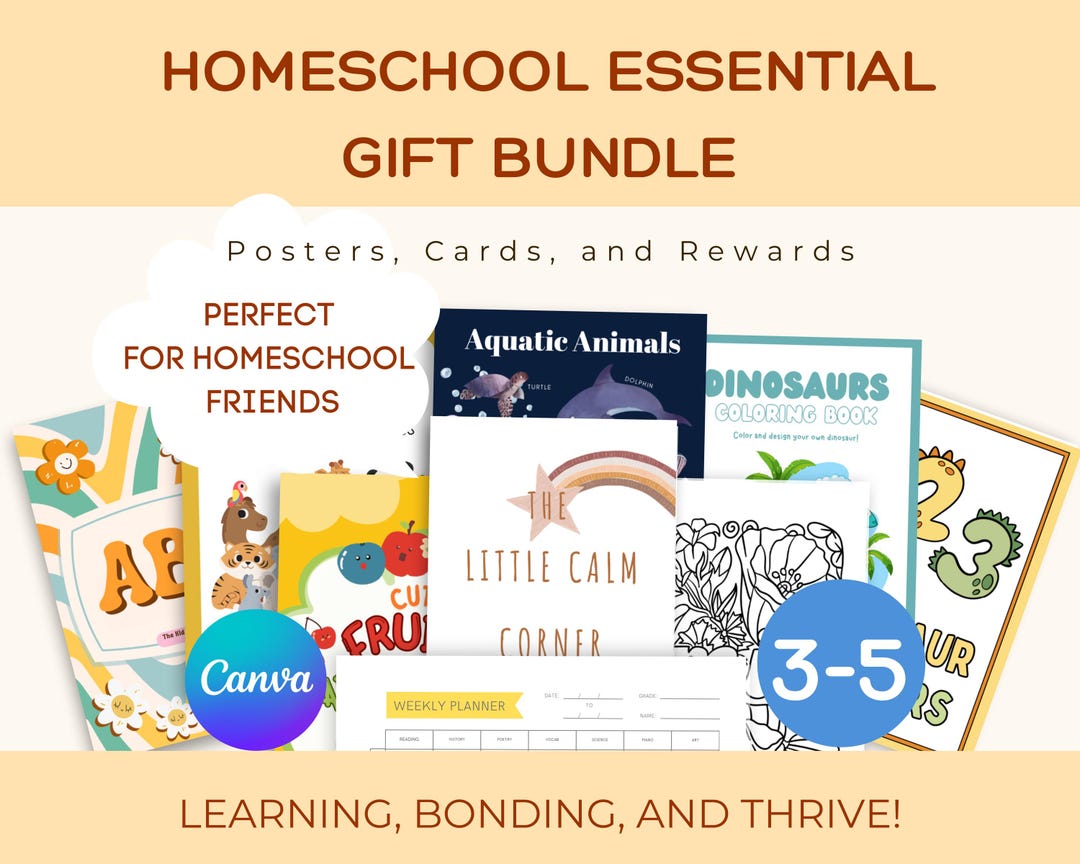 Homeschool Printable Bundle Preschool Activity Pack Educational ...