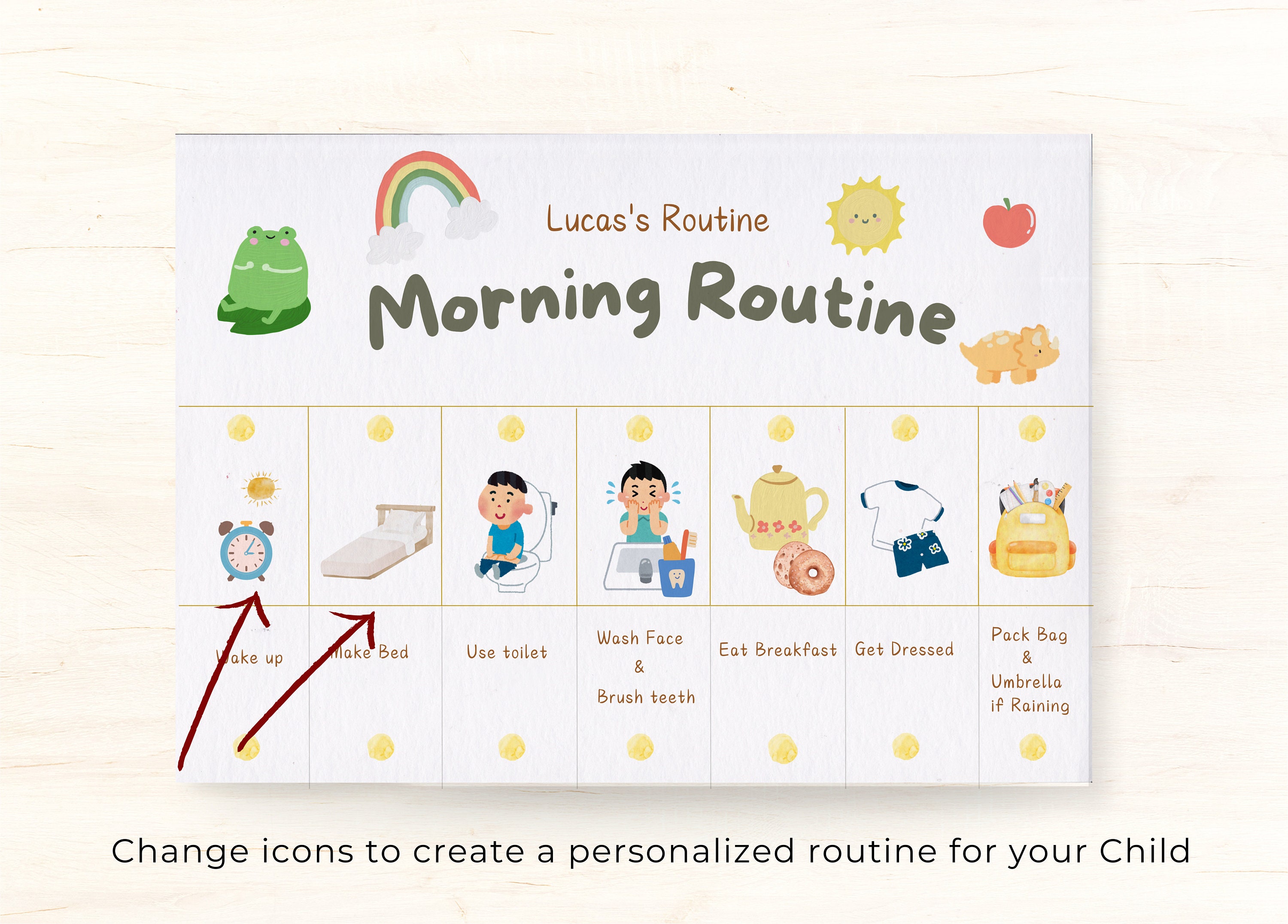 Routine Flip Chart, Routine Chart, Chore Chart, Daily Checklist, Kids ...