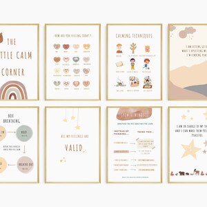 Set of 32 Calm Corner Posters, Kid's Room Decor, Calm Kid Corner, Boho ...