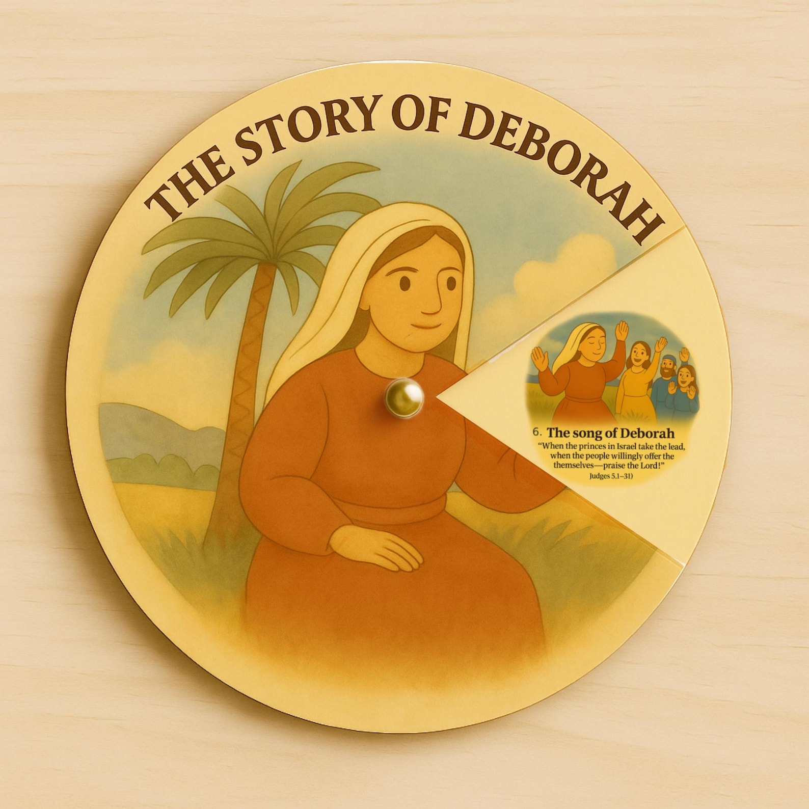 Printable Bible Activity for Kids Deborah Story Bible Worksheet for ...