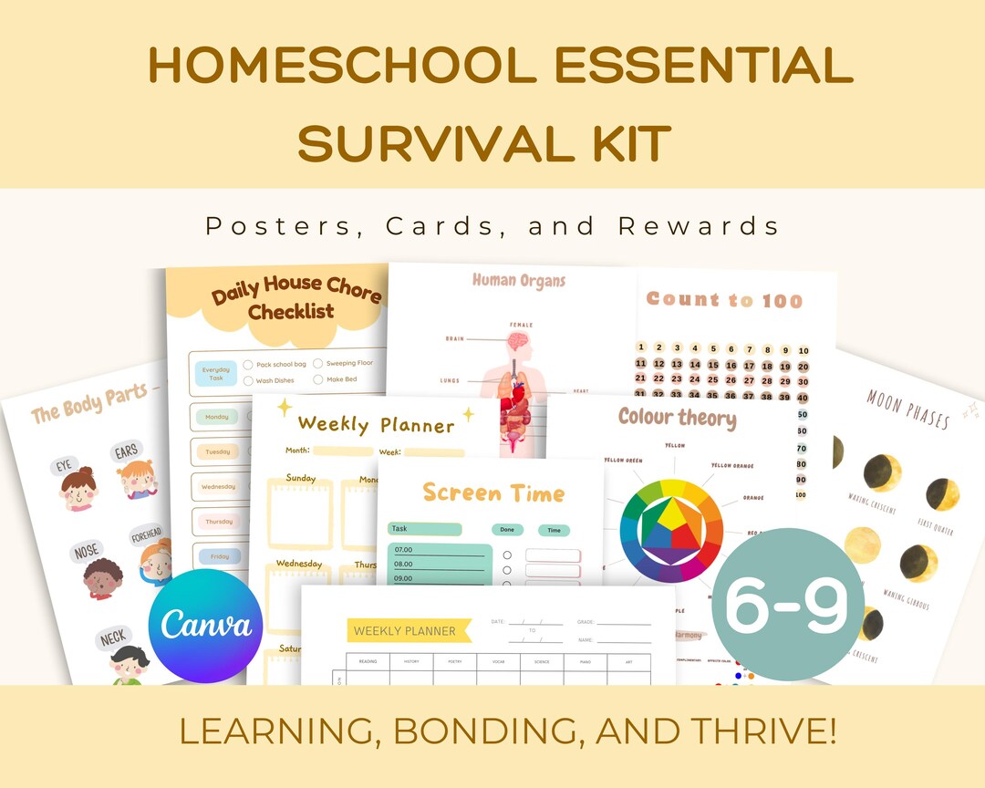 Homeschool Mom Bundle Routine Chart Printable Beginning Resource ...