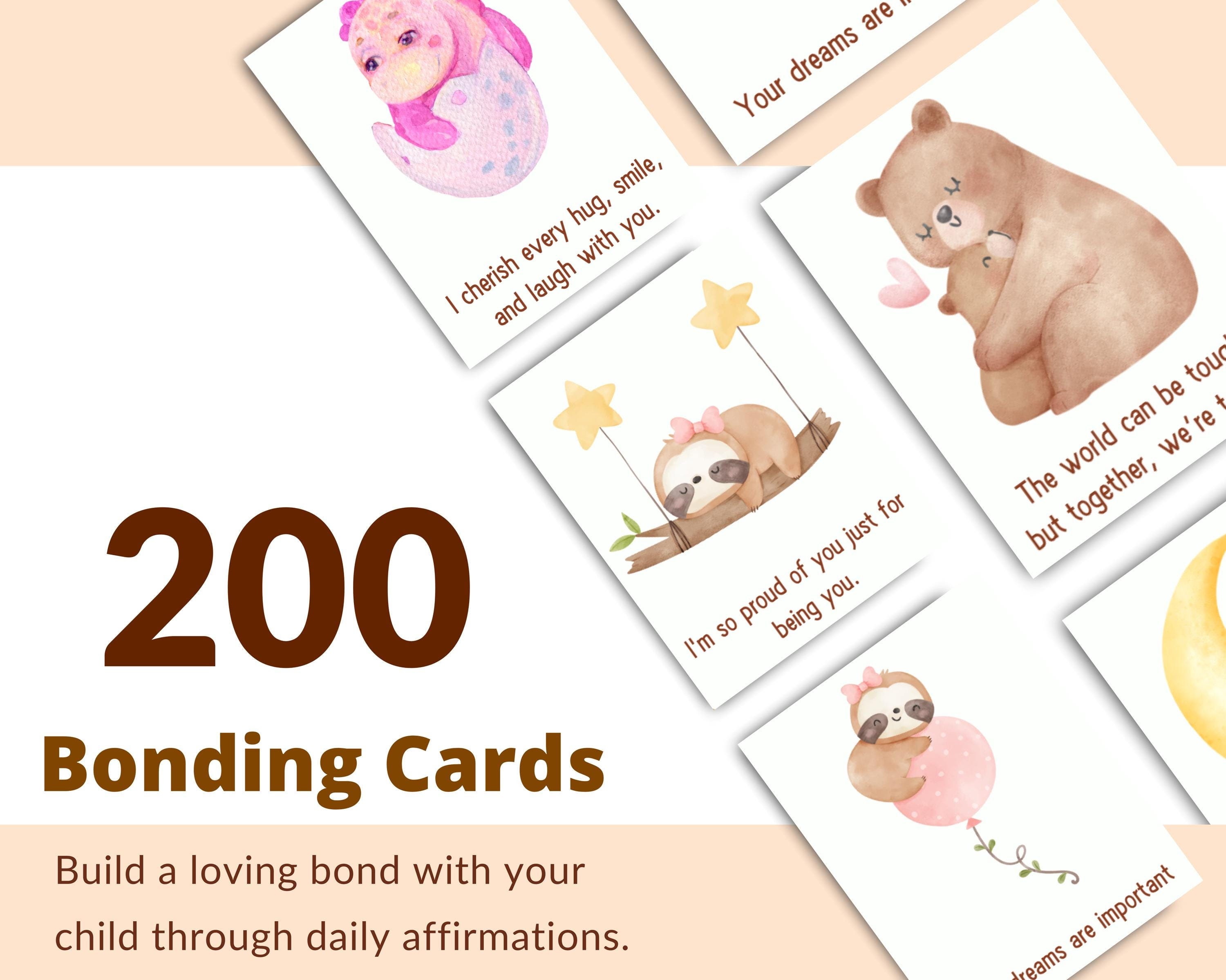 200 Love & Bonding Affirmation Cards for Kids Parent-child Connection ...