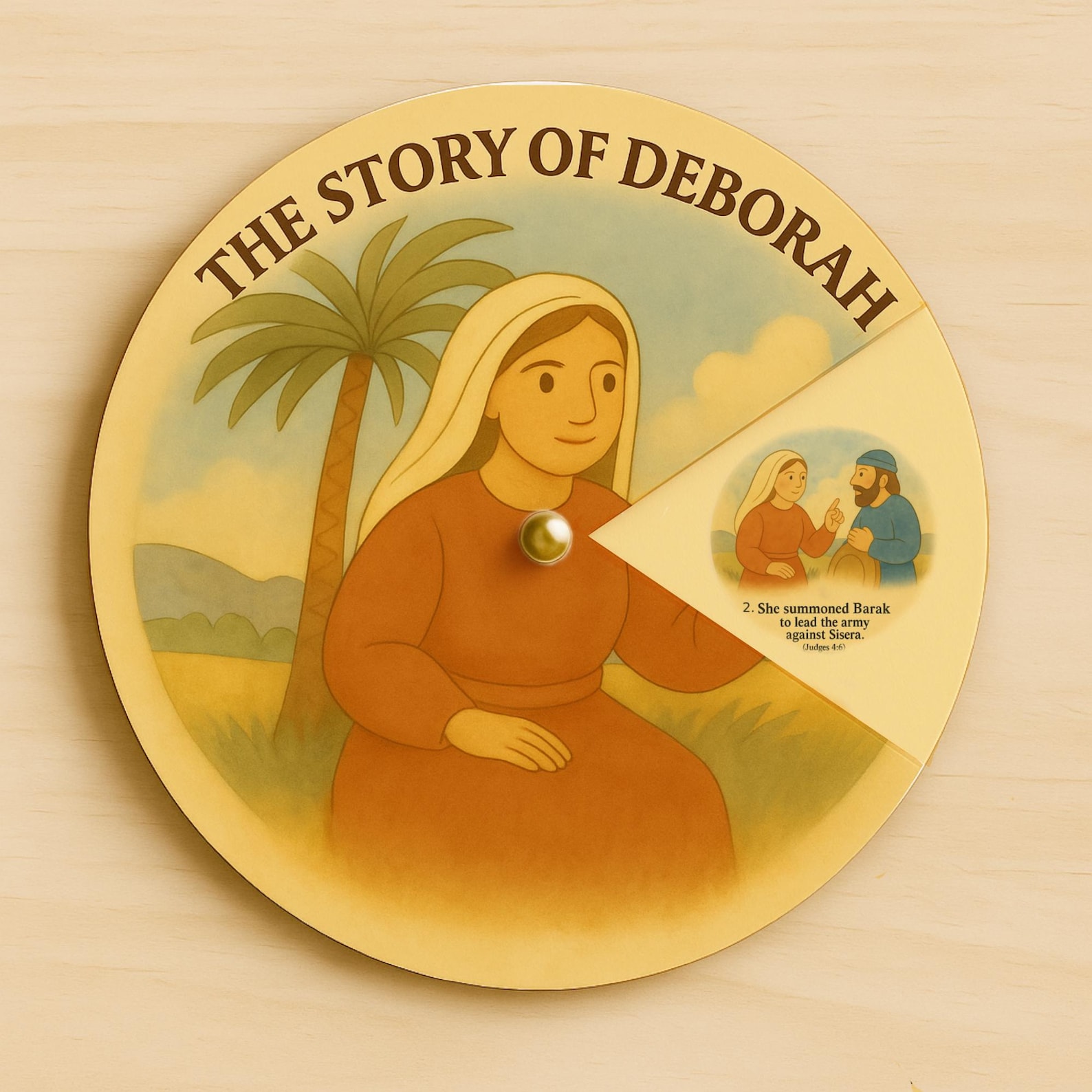 Printable Bible Activity for Kids Deborah Story Bible Worksheet for ...