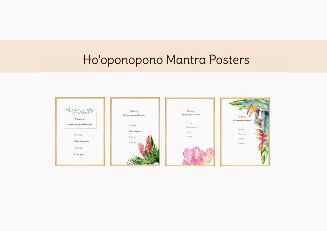 Spiritual Wall Art Healing Mantra Poster Counseling Office Decor ...