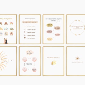 50 School Counseling Posters Counselor Office Decor Psychologist ...