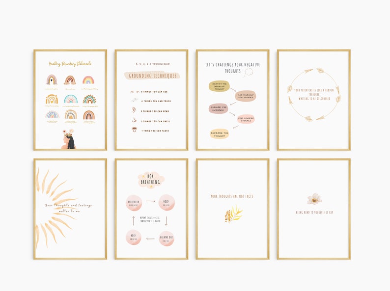 50 School Counseling Posters Counselor Office Decor Psychologist ...