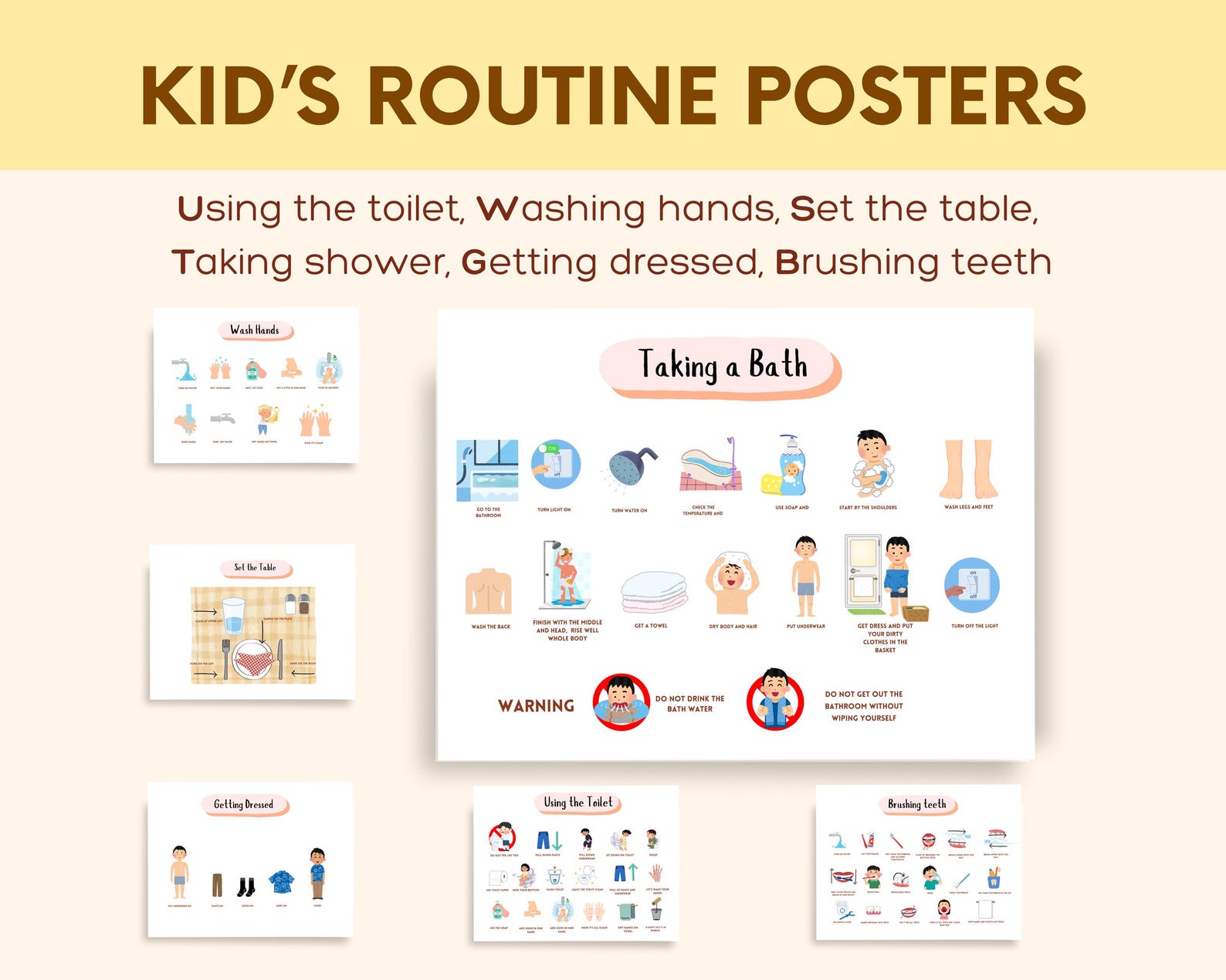 Life Skills Printable Visual Schedule Homeschool Curriculum Special ...