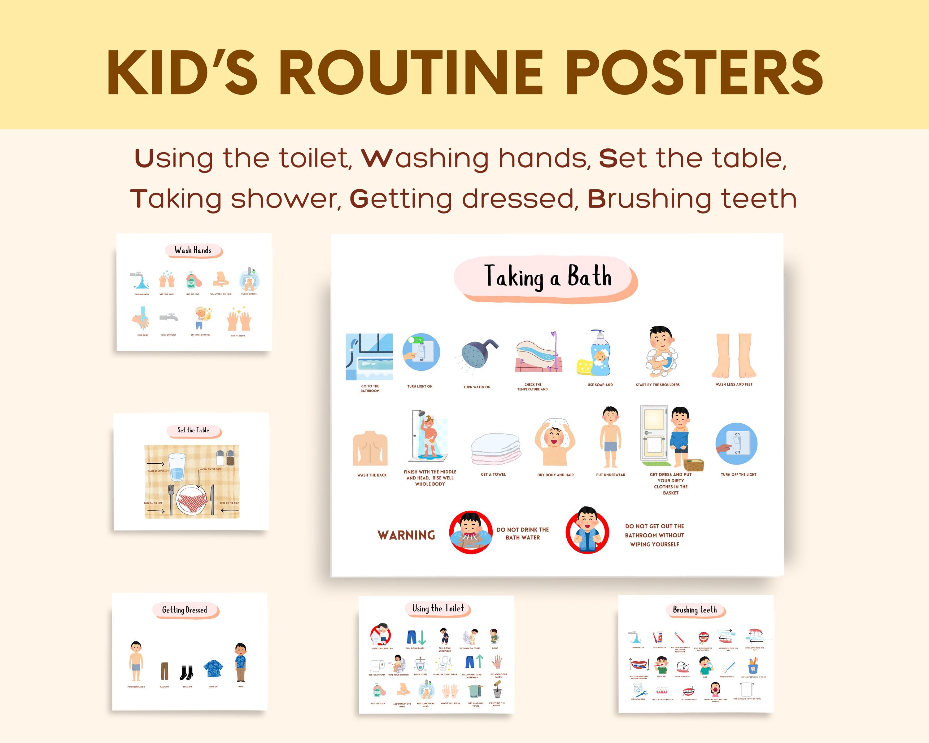 Life Skills Printable Visual Schedule Homeschool Curriculum Special ...