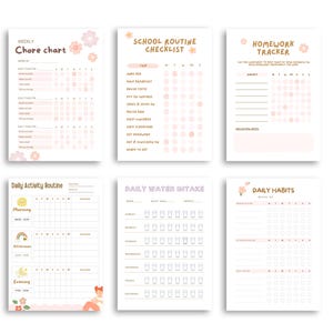 Kids Daily Planner Elementary Student Digital Homeschool Organization ...