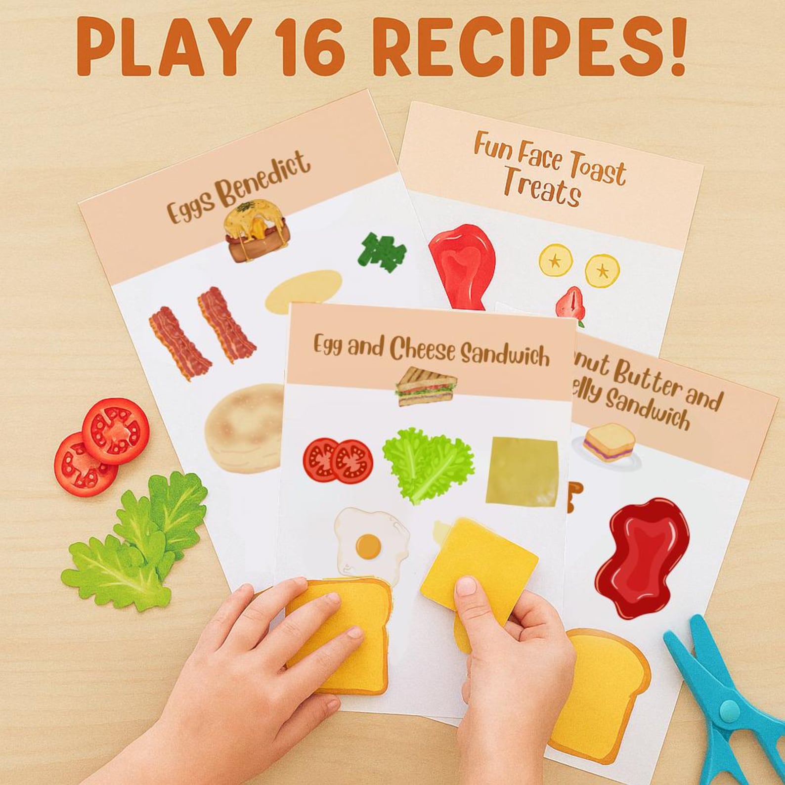 Activity Book for Kids 1-5 Visual Recipe Activity Quiet Busy Book Cut ...