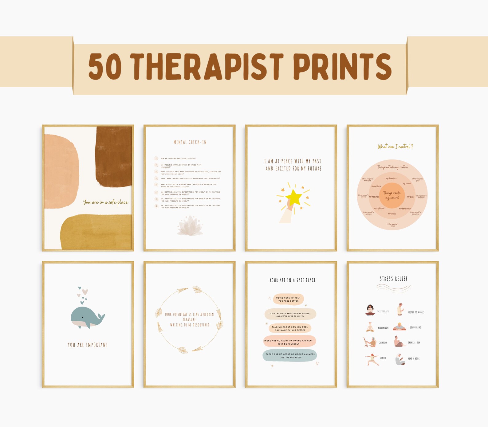 50 School Counseling Posters Counselor, Office Decor Psychologist ...