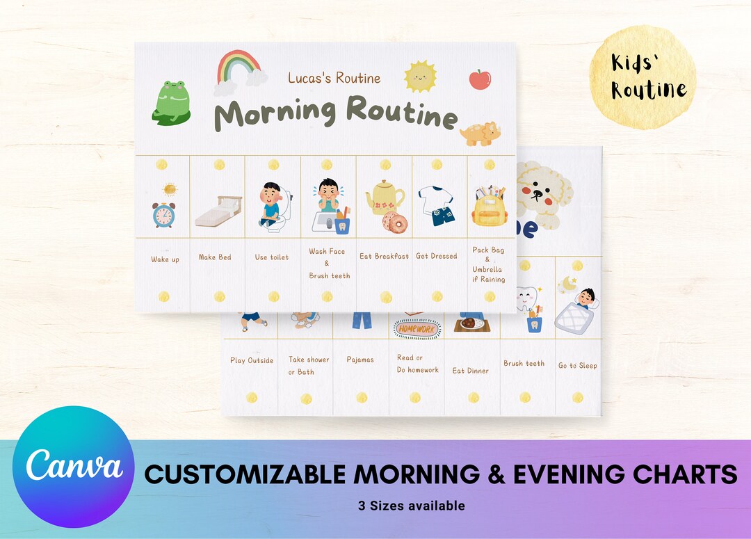 Routine Flip Chart, Routine Chart, Chore Chart, Daily Checklist, Kids ...