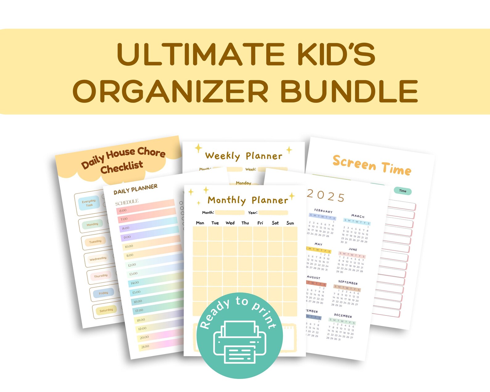 Homeschool Mom Bundle Routine Chart Printable Beginning Resource ...