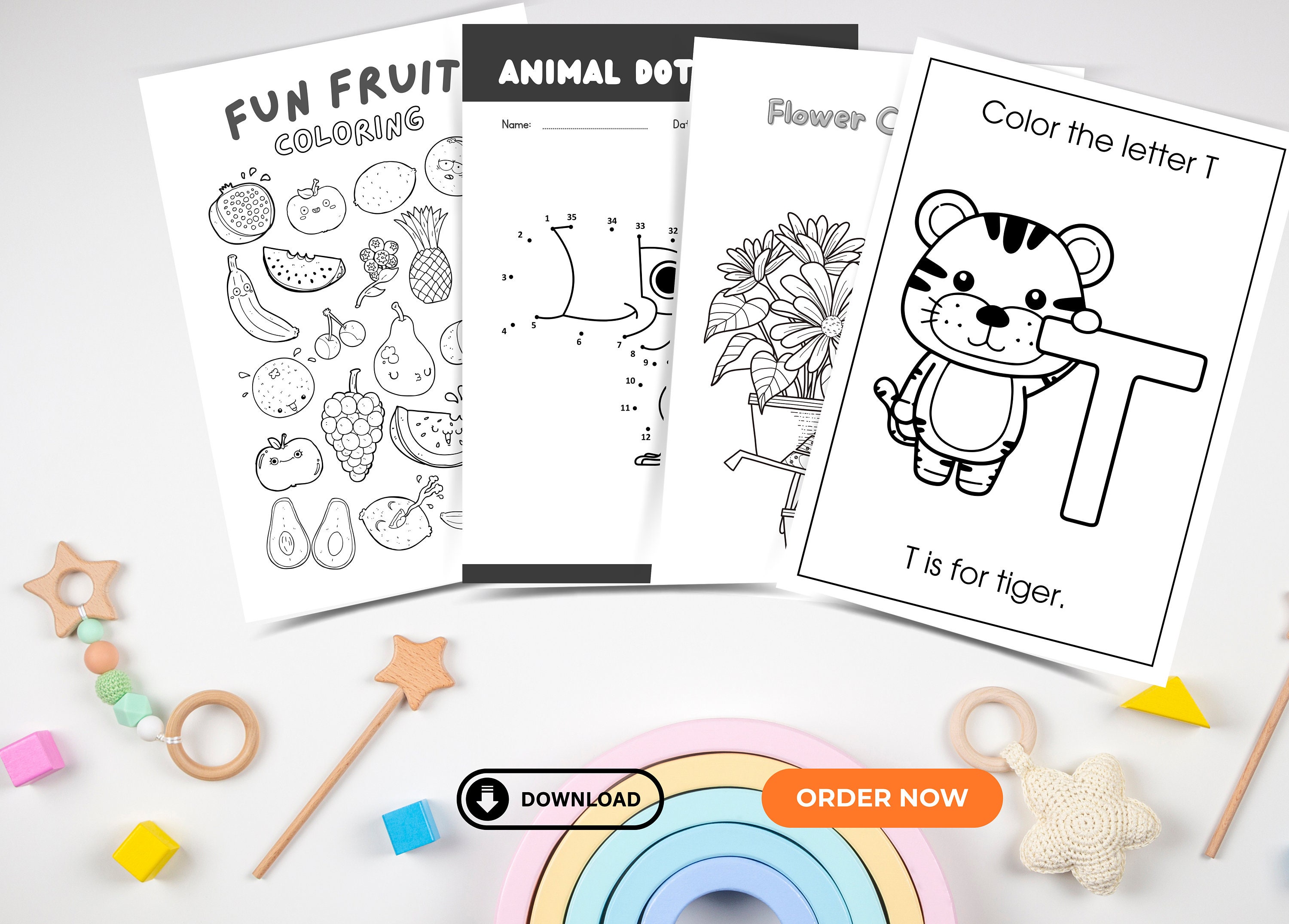 MEGA BUNDLE, 8 Educational Colouring Books, Alphabet, Numbers ...