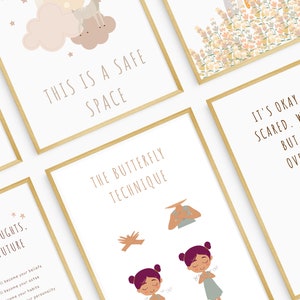 Set of 32 Calm Corner Posters, Kid's Room Decor, Calm Kid Corner, Boho ...