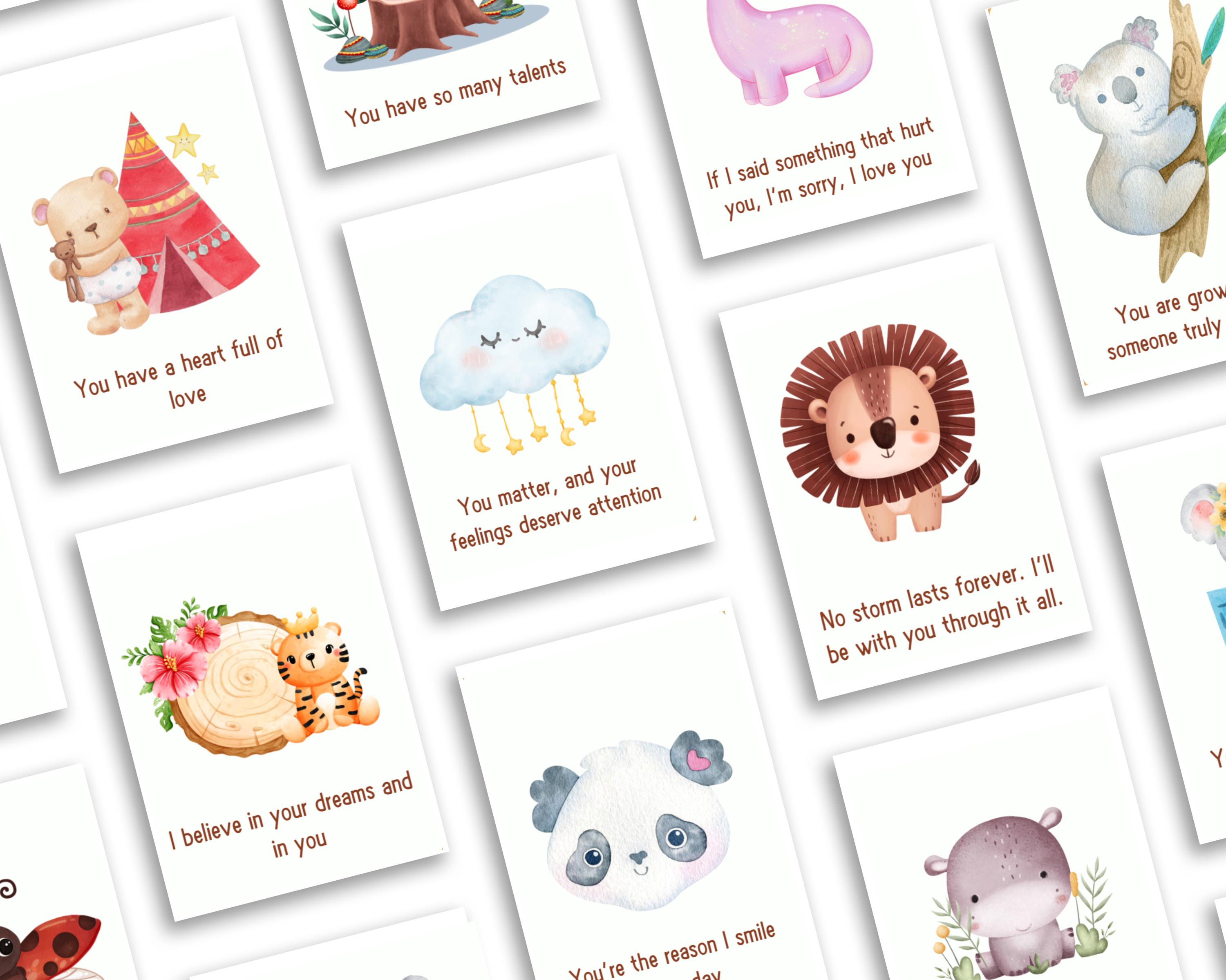 200 Love & Bonding Affirmation Cards for Kids Parent-child Connection ...