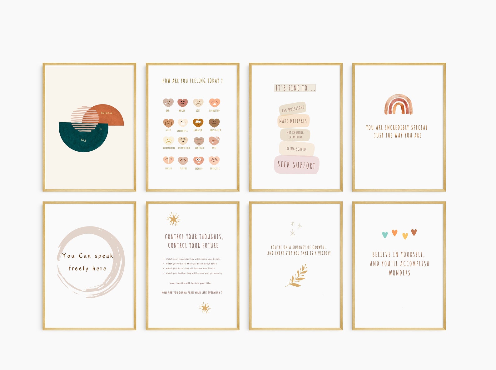 50 School Counseling Posters Counselor Office Decor Psychologist ...