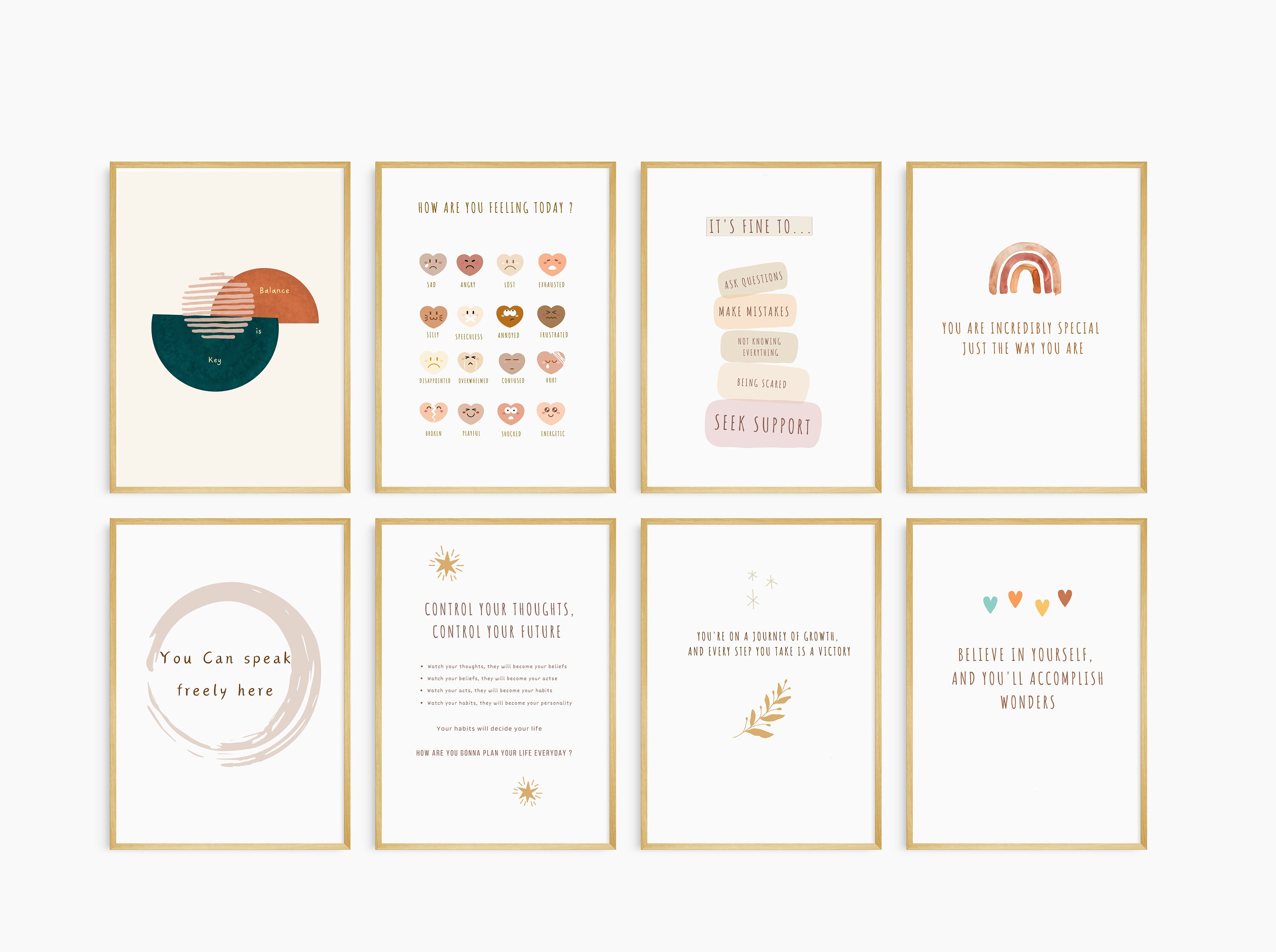 50 School Counseling Posters Counselor Office Decor Psychologist ...