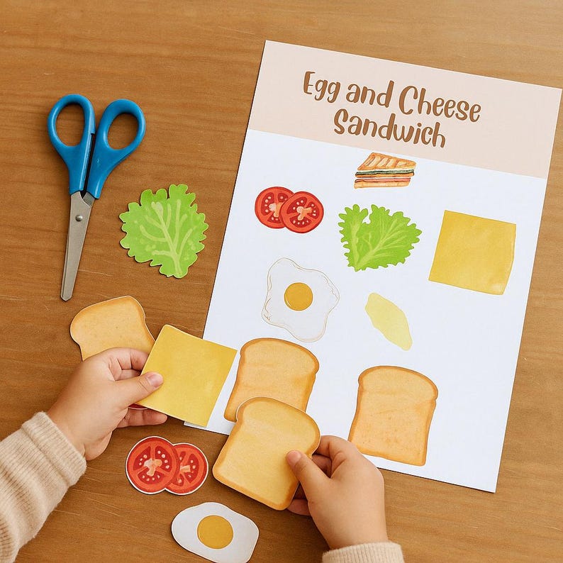 Activity Book for Kids 1-5 Visual Recipe Activity Quiet Busy Book Cut ...