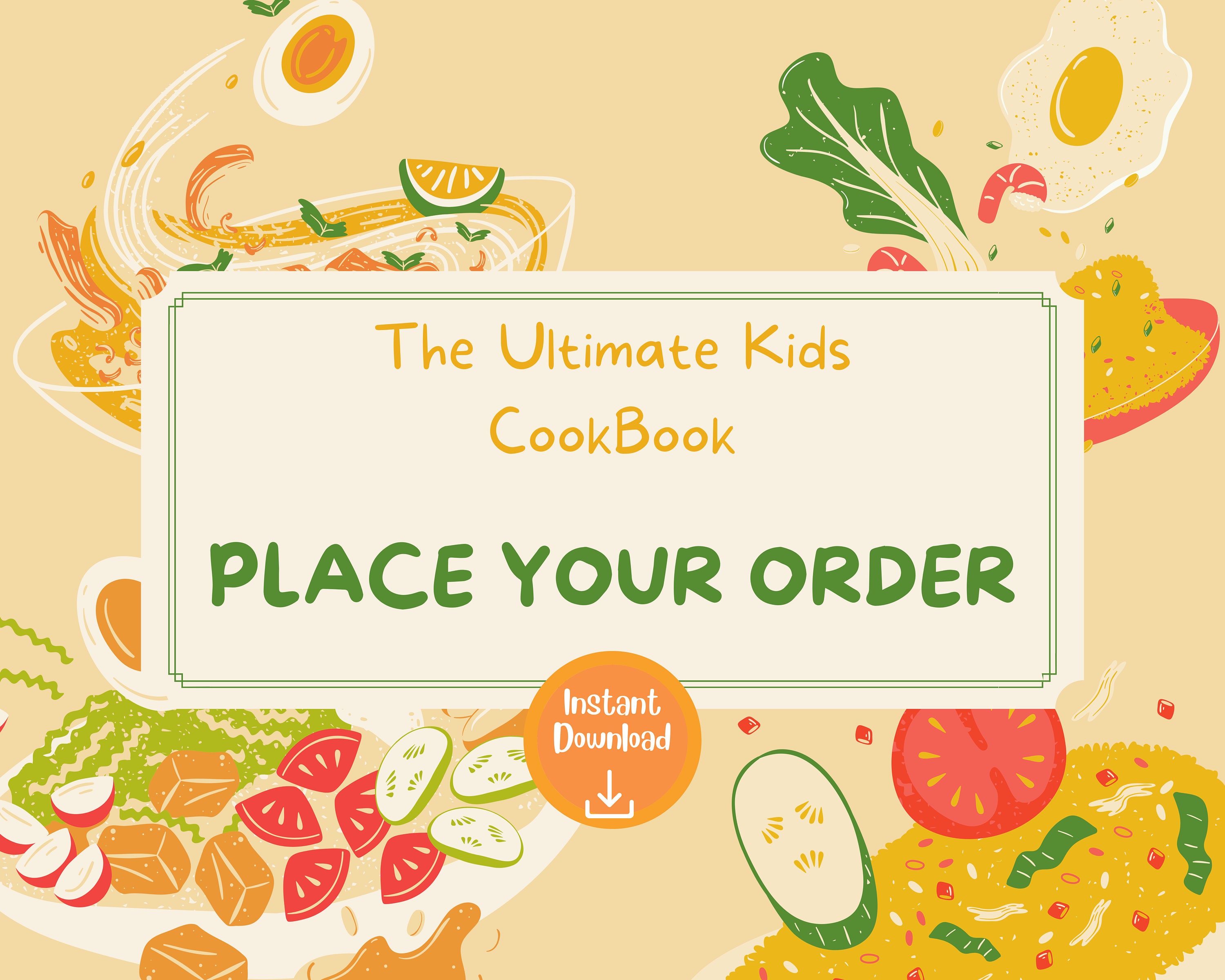 Kids Cookbook Cookbook Binder Recipe Binder Cook Book Template Family ...