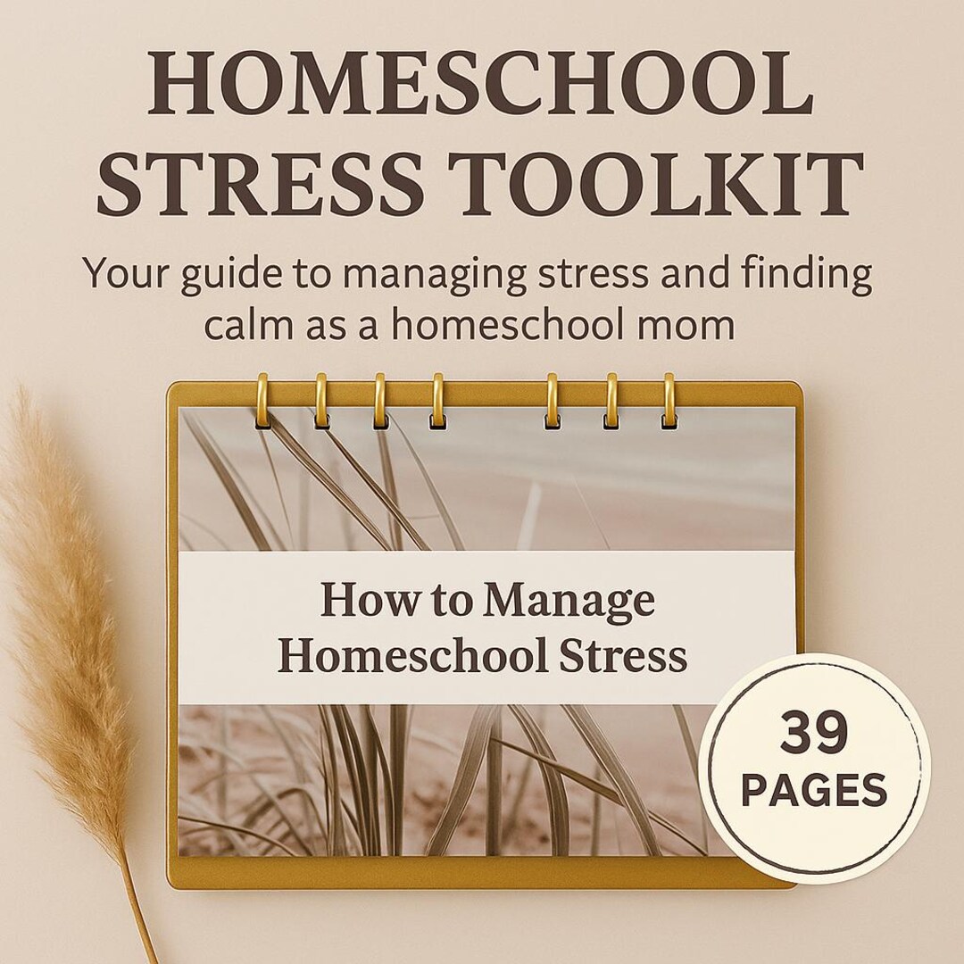 Homeschool Stress Relief Toolkit Printable Planner for Moms Self-care ...