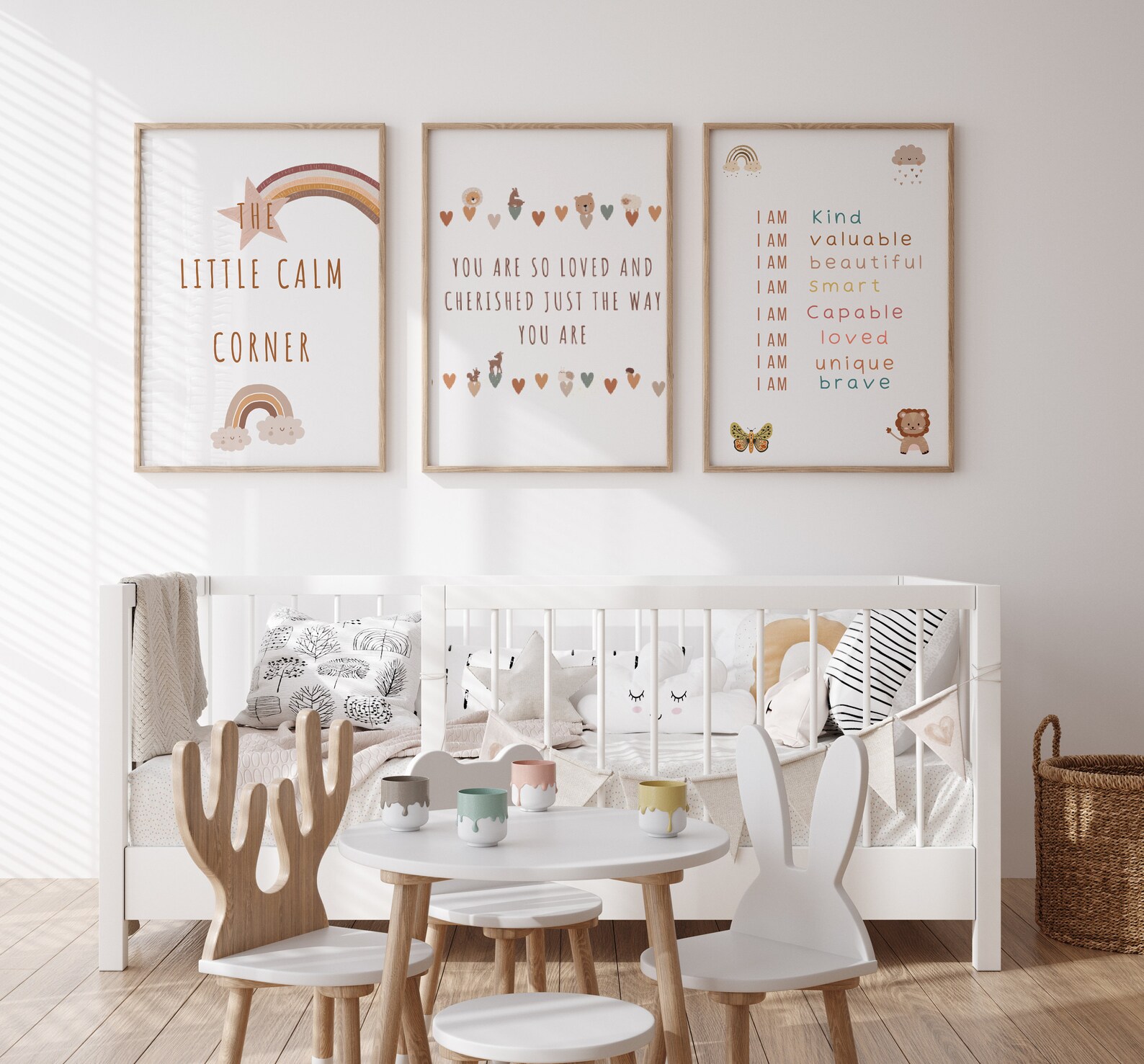 Set of 32 Calm Corner Posters, Kid's Room Decor, Calm Kid Corner, Boho ...