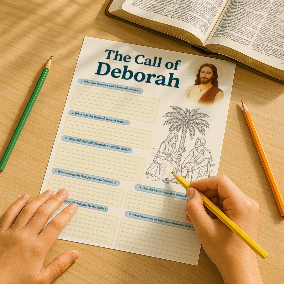 The Call of Deborah Christian Homeschool Lesson Bible Women Activity ...