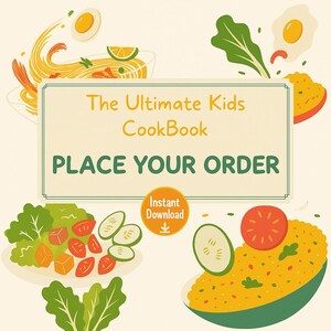 Kids Cookbook Cookbook Binder Recipe Binder Cook Book Template Family ...