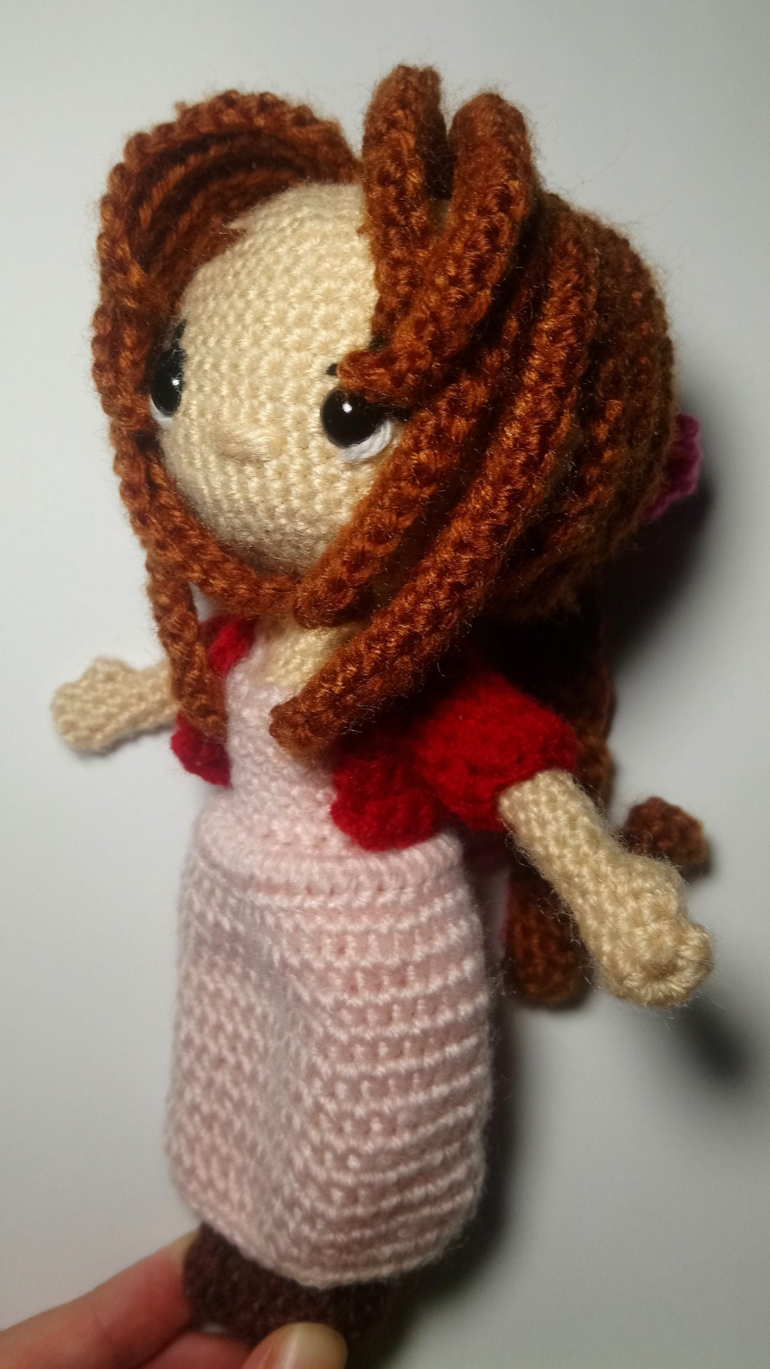 Aerith Gainsborough FFVII Crochet Doll Pattern - Etsy
