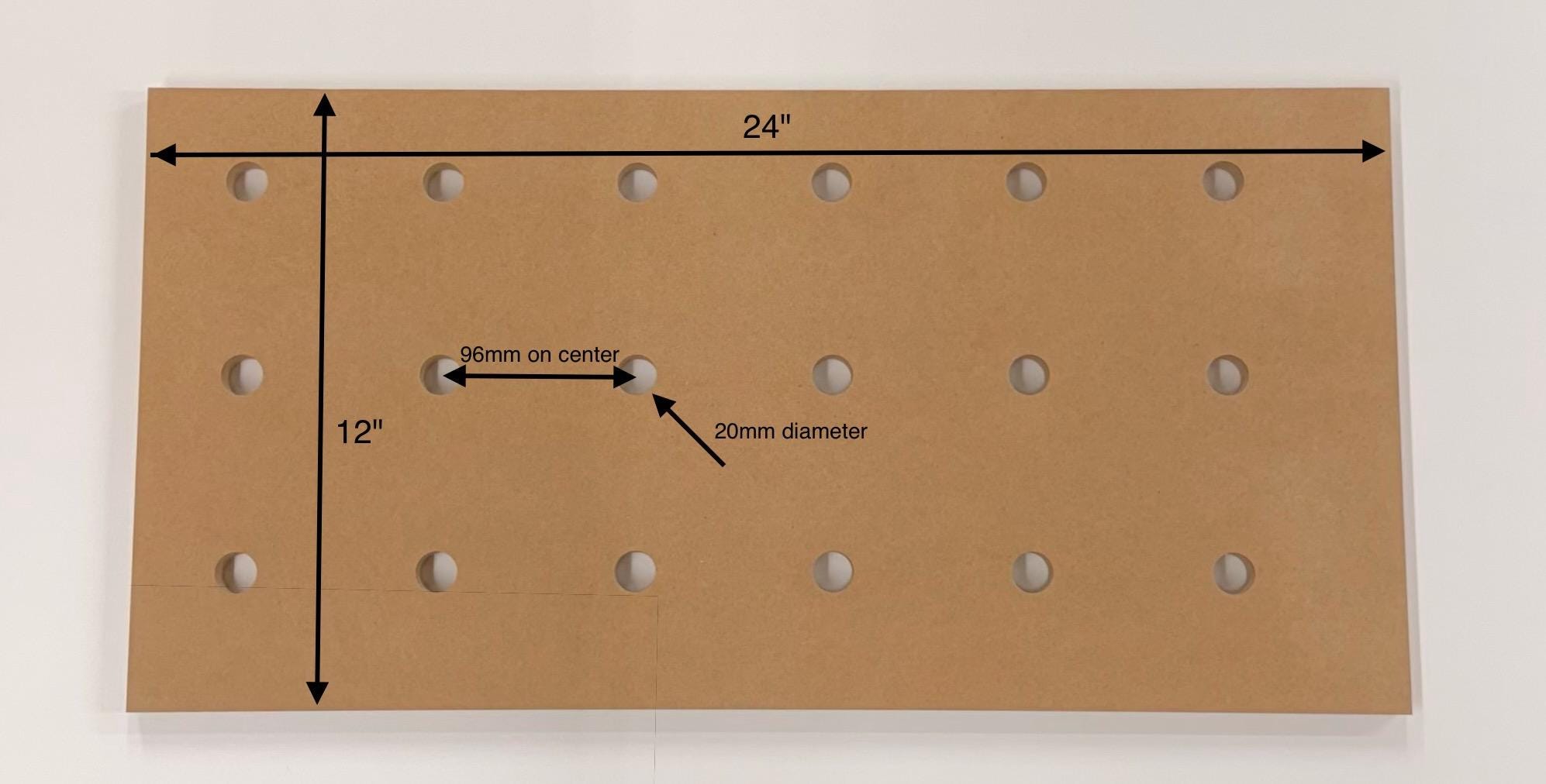 MFT Dog Hole Template Jig (20mm) - Etsy Canada