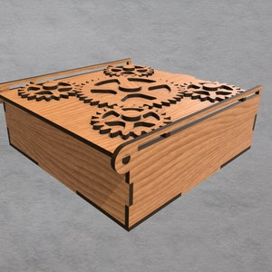 Mechanical Gearbox for Laser Cut / Gear Baul / Decorative Box for Laser ...