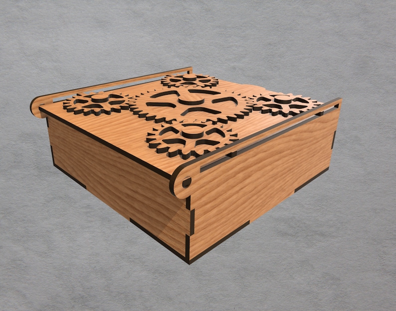 Mechanical Gearbox for Laser Cut / Gear Baul / Decorative Box for Laser ...