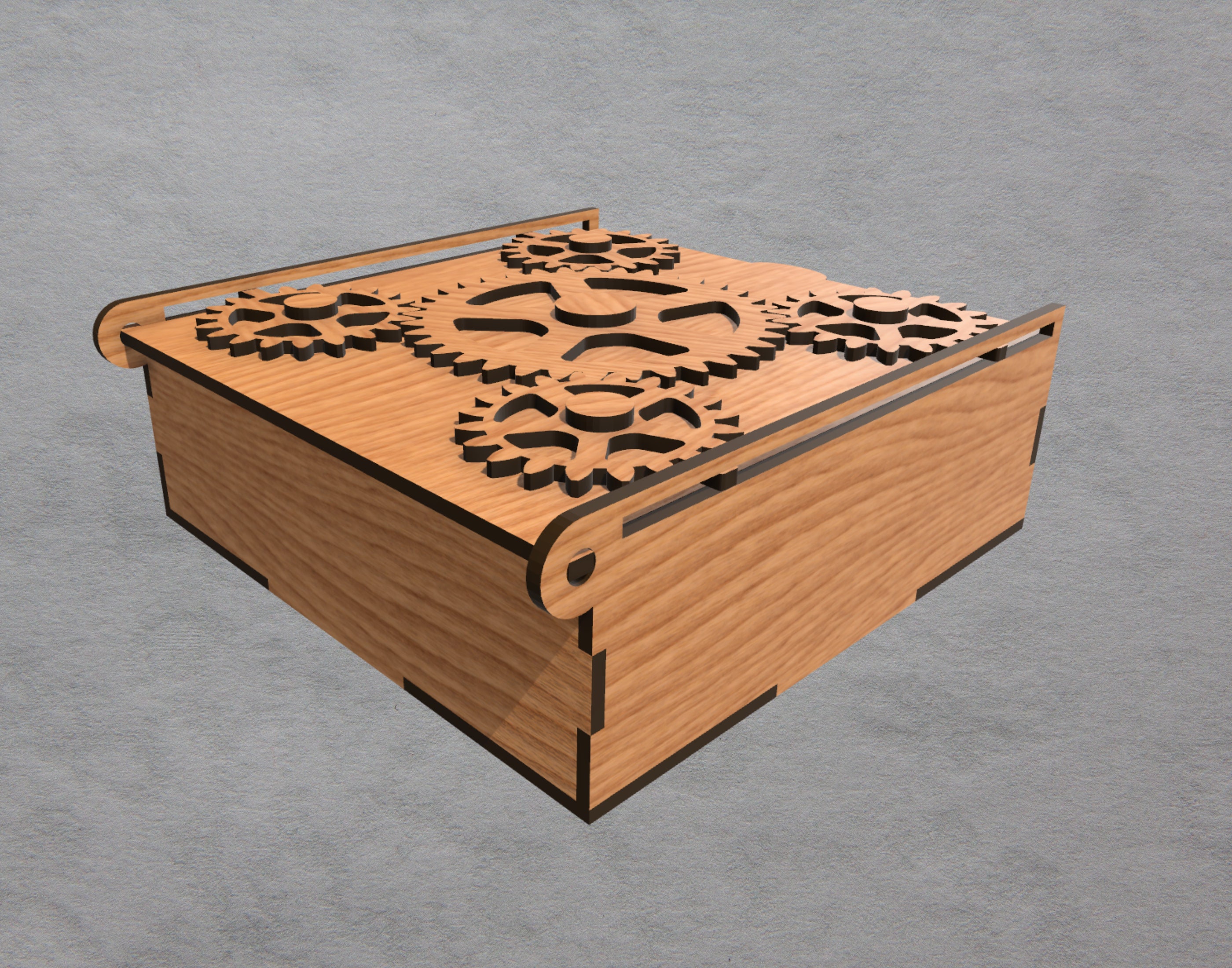 Mechanical Gearbox for Laser Cut / Gear Baul / Decorative Box for Laser ...