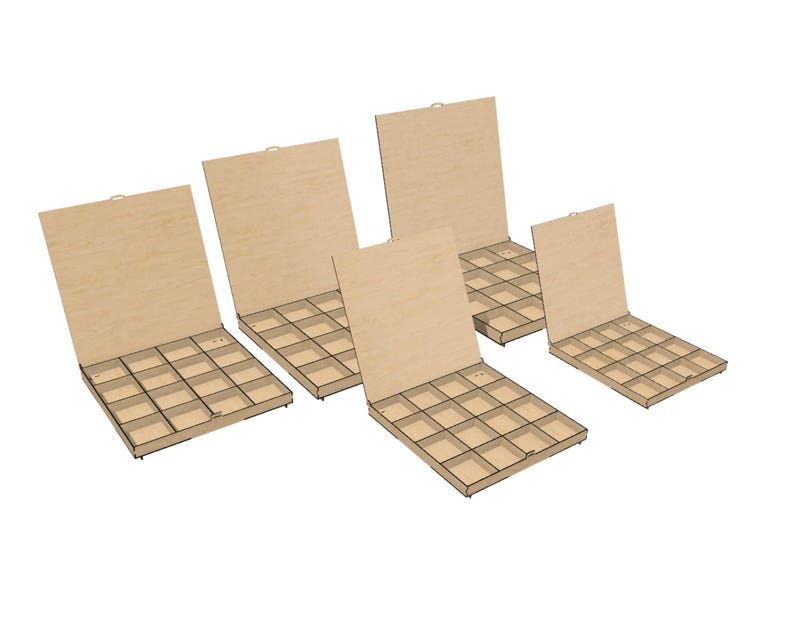 Laser Cut Files Box Storage Organizer Boxes With Flip Lid and ...