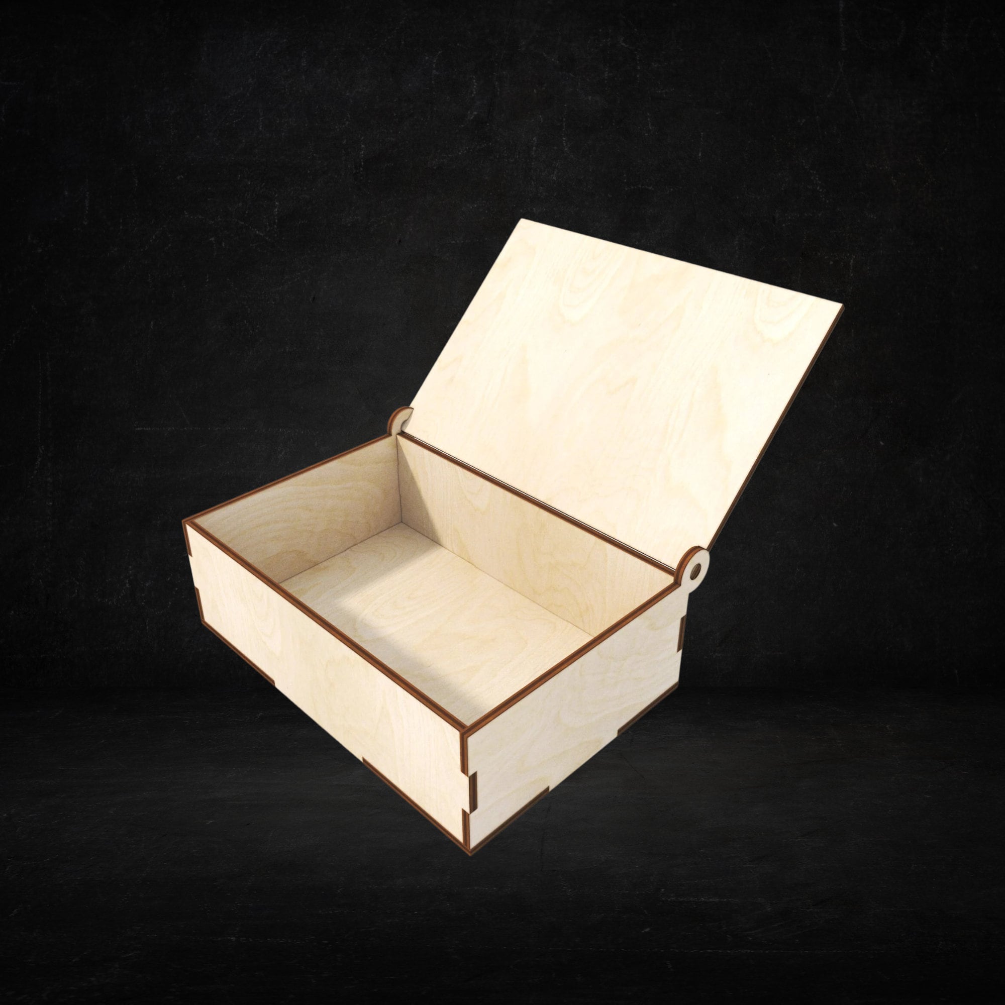 Laser Cutting Box by Size, Custom Box, Hinged Lid Boxes, Custom Wood ...